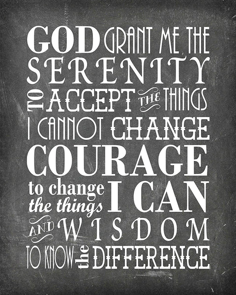 Serenity Prayer Poster Print Photo Quality - Inspirational Wall Art fo ...
